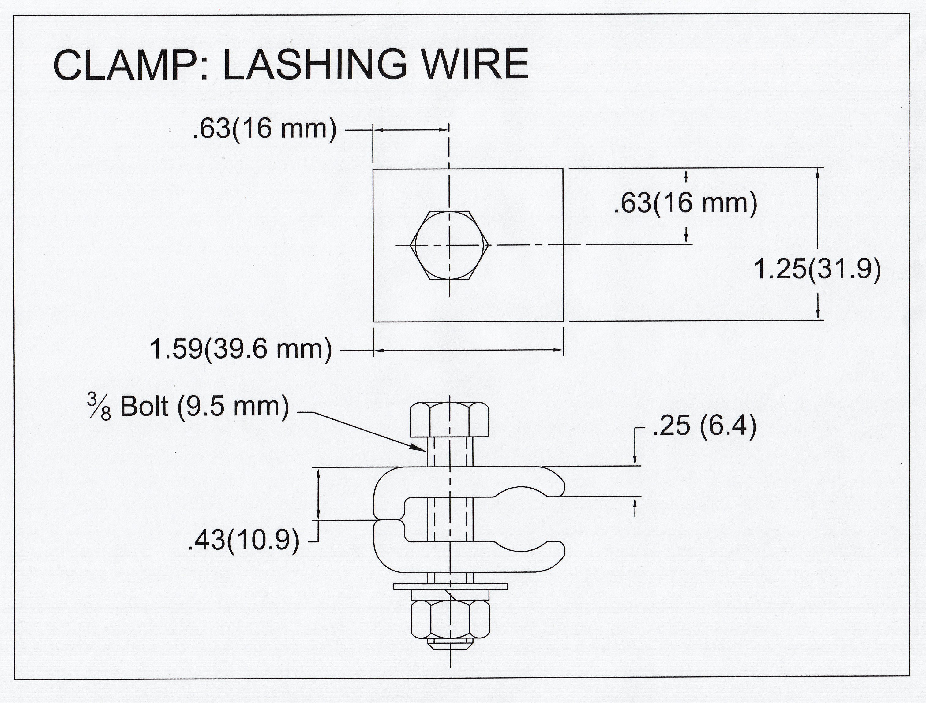 Clamp: Lashing Wire (Aluminum) :: Slacan